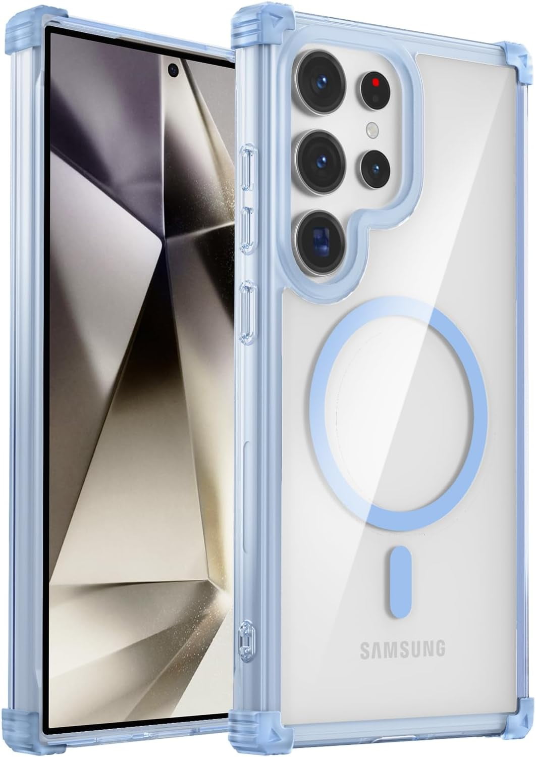 Clear Magnetic for Samsung Galaxy S22 Ultra Case[Compatible with MagSafe][Military Grade ...