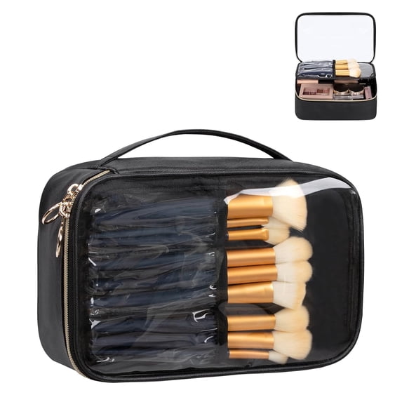 Clear Makeup Bag, Portable Cosmetic Organize,Travel Bag Cute Pouch For ...