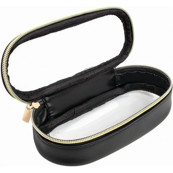 Clear Makeup Bag Small, TSA Approved Portable Toiletry Bag with Zipper ...