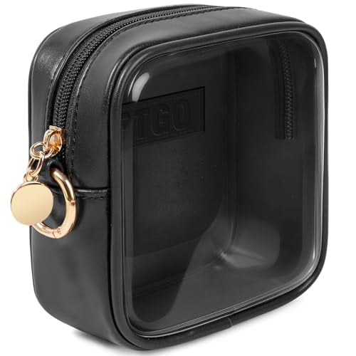 Clear Makeup Bags - TSA Approved Toiletry Bags with Zipper,Clear ...
