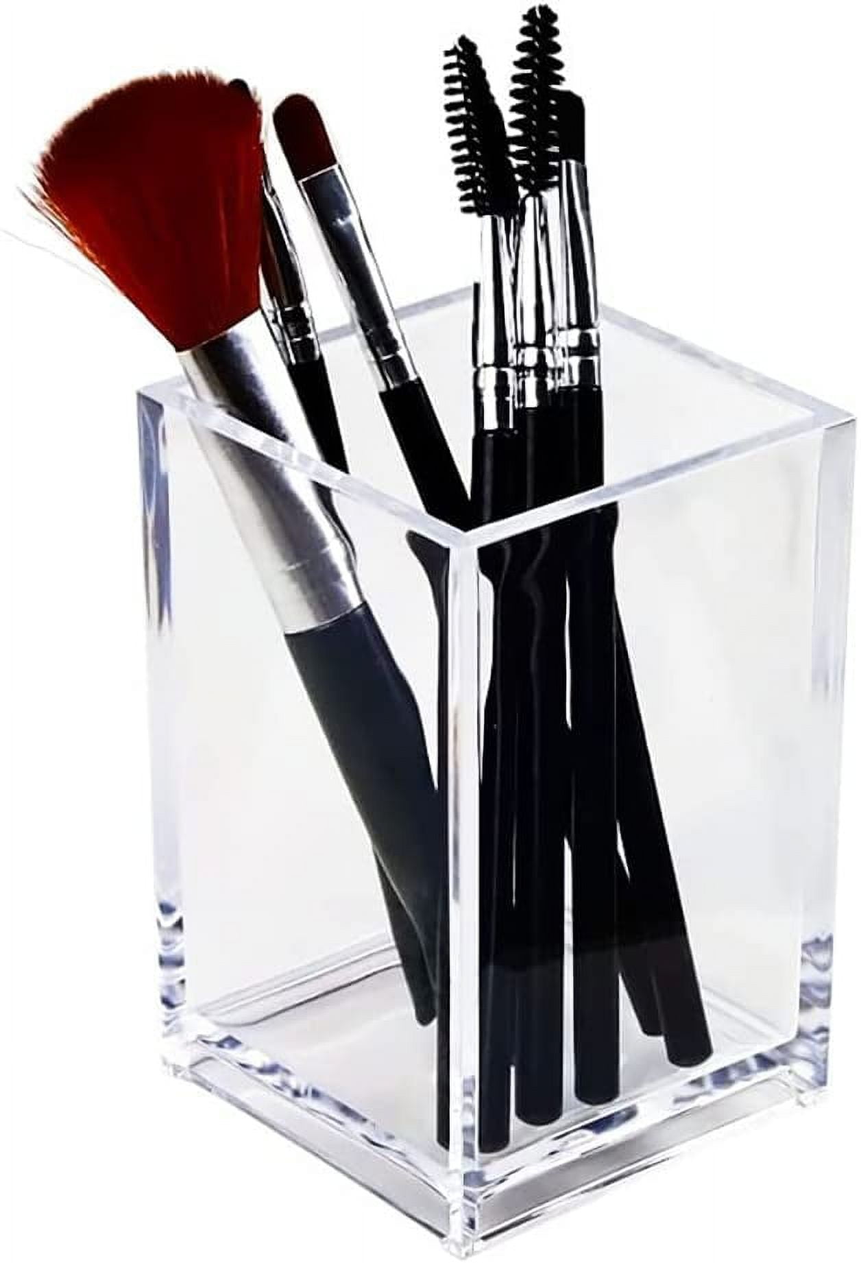 Clear Makeup Brush Holders, Acrylic Pen Holder, Eyebrow Stationery ...