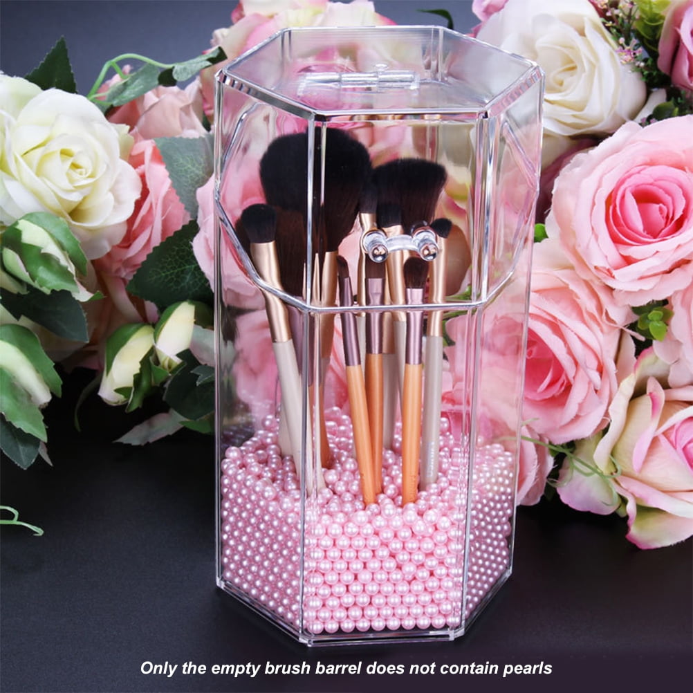 Clear Makeup Brushes Box Beauty Brush Container Pencil Lipstick Holder ...