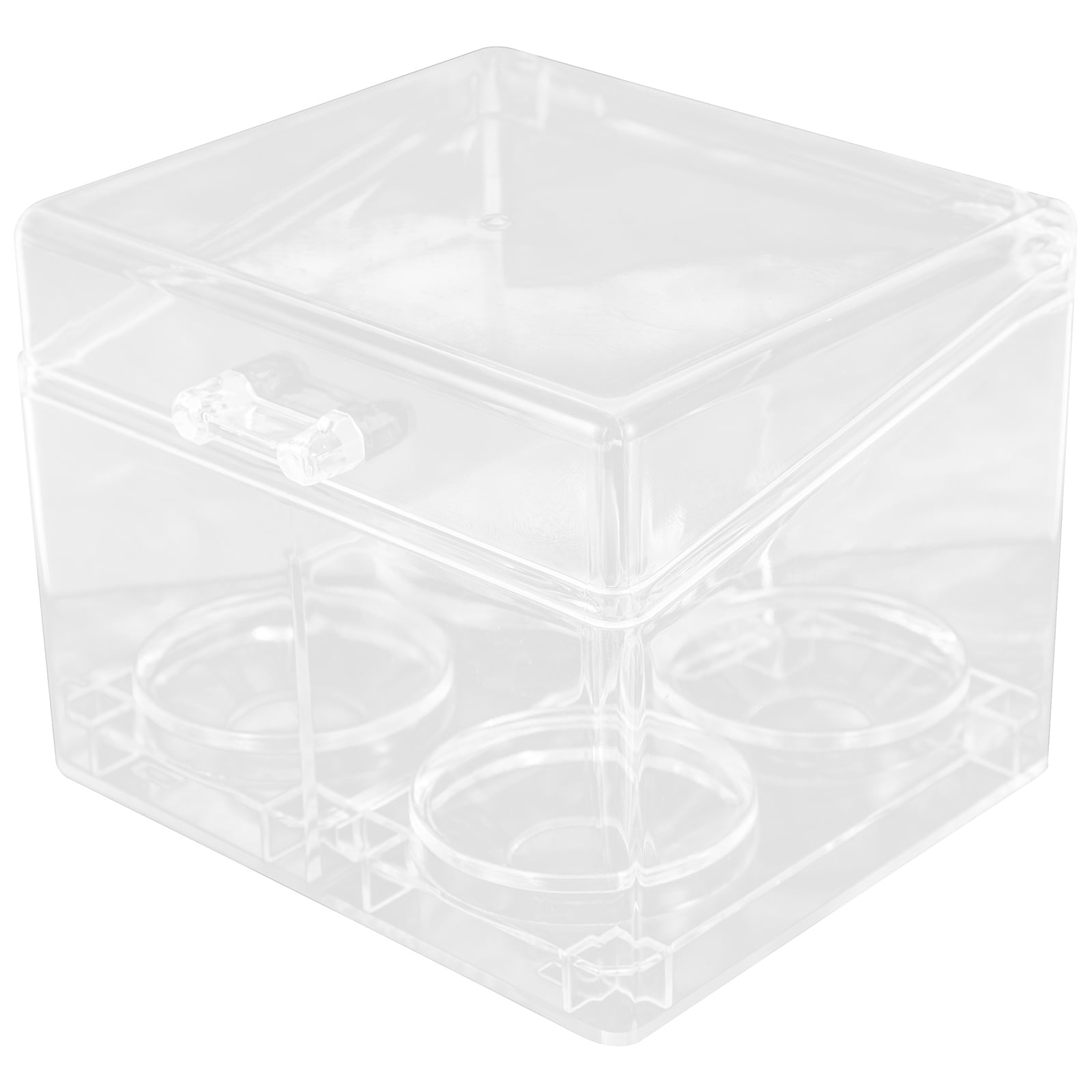 Clear Makeup Sponge Box Multi-grid Makeup Sponge Container Desktop ...