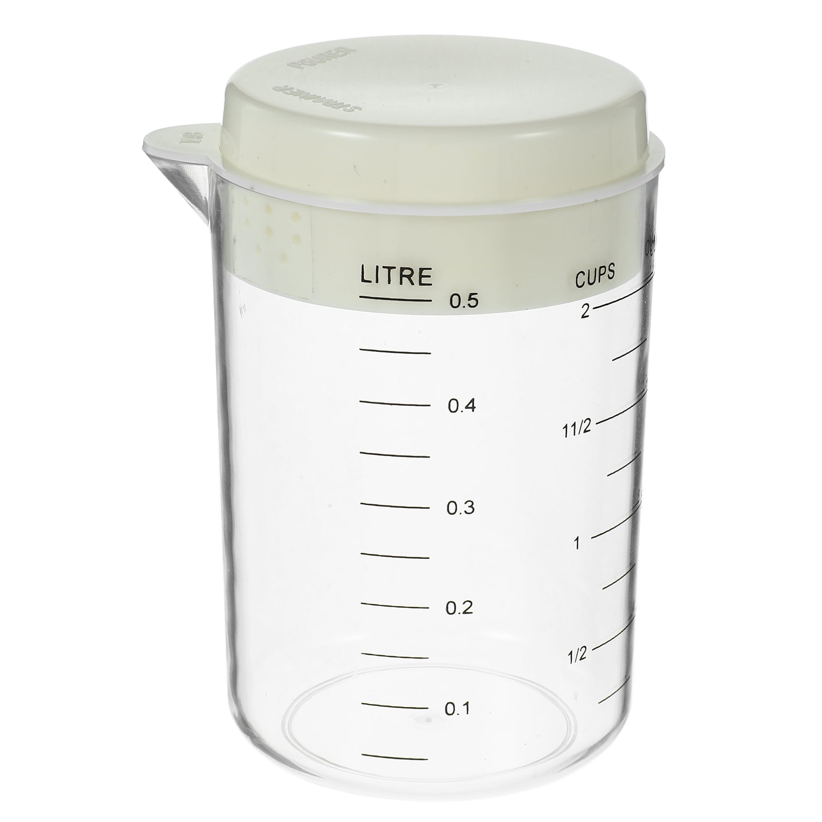 Clear Measuring Cup With Lid Milk Measuring Cup Reusable Plastic ...
