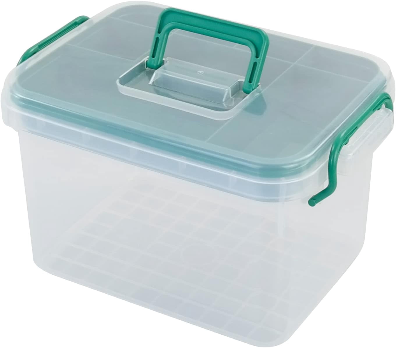 Clear Medication Storage Box with Lid, Large Empty Organizer - Walmart.com