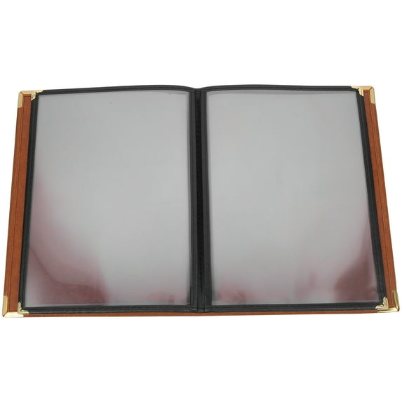 Clear Menu Binder Loose-leaf Recipe Holder Hotel Cover - Walmart.com