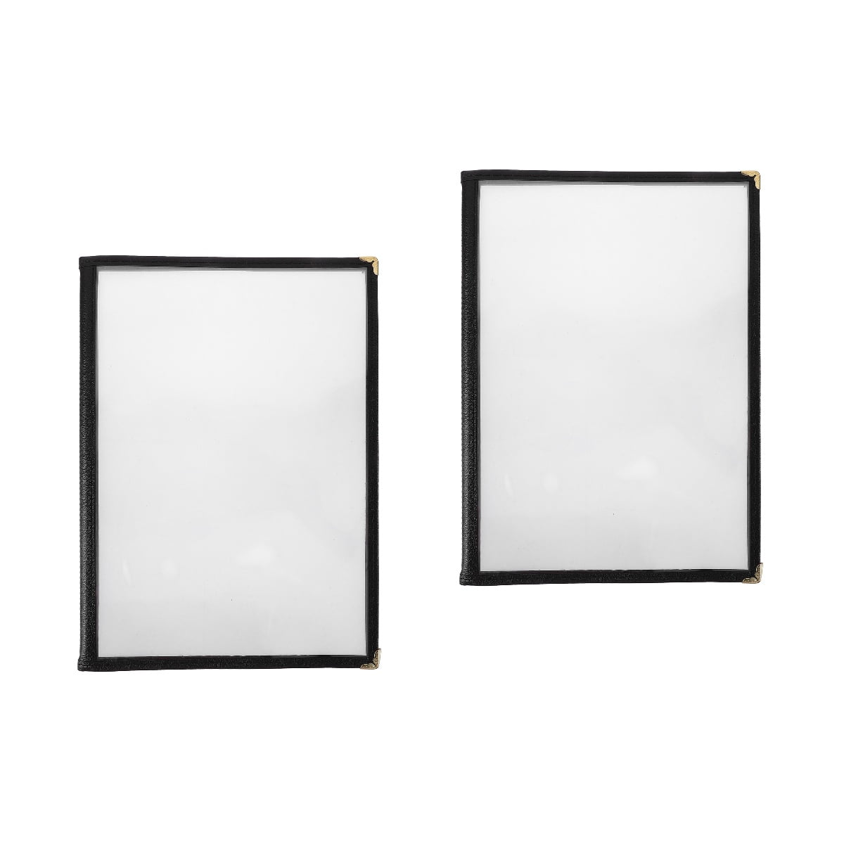 Clear Menu Folder 2 Count Transparent Pvc Loose Leaf Recipe Holder ...