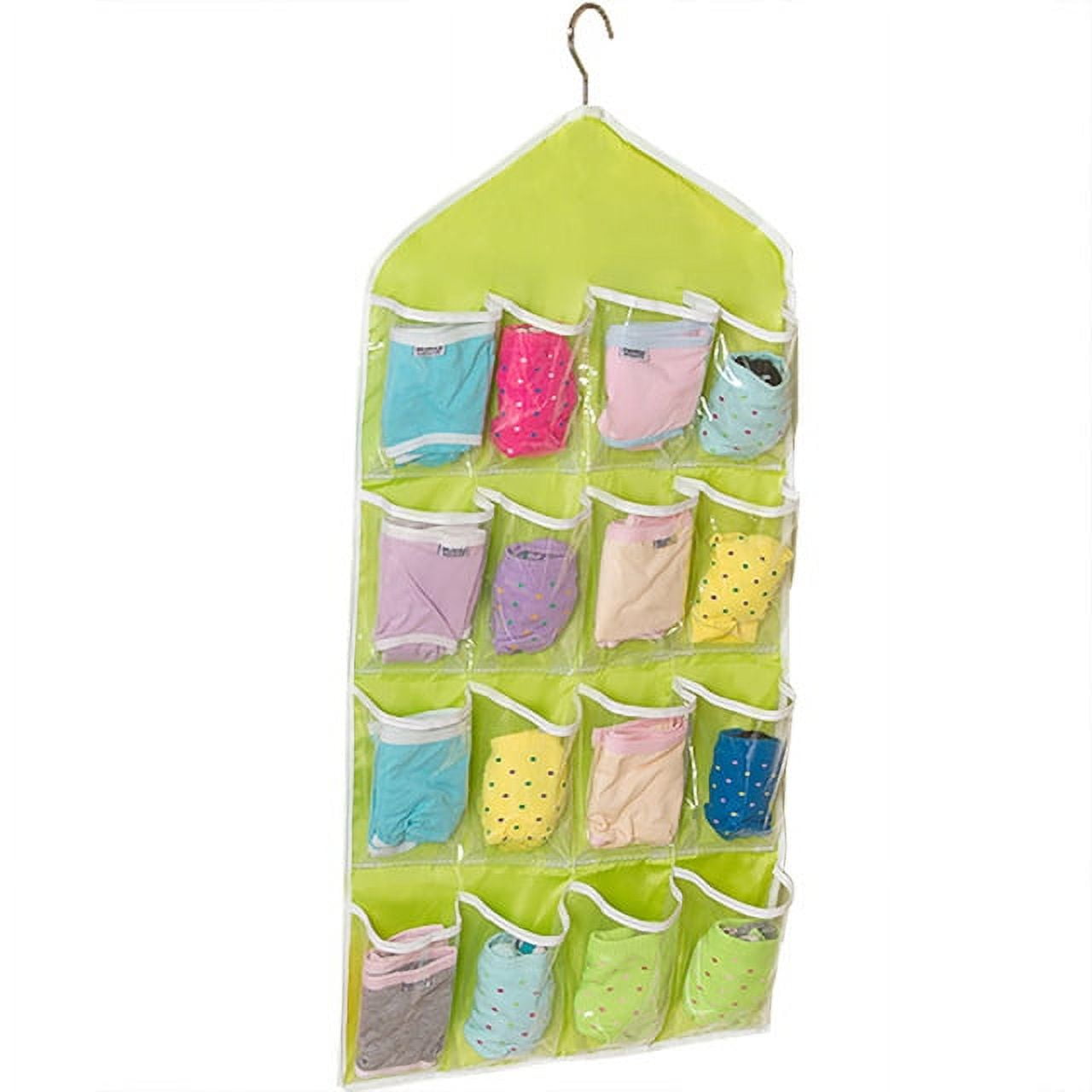 Clear Mesh Fabric Perfect Hanging Clothes Organizer - Over The Wardrobe ...