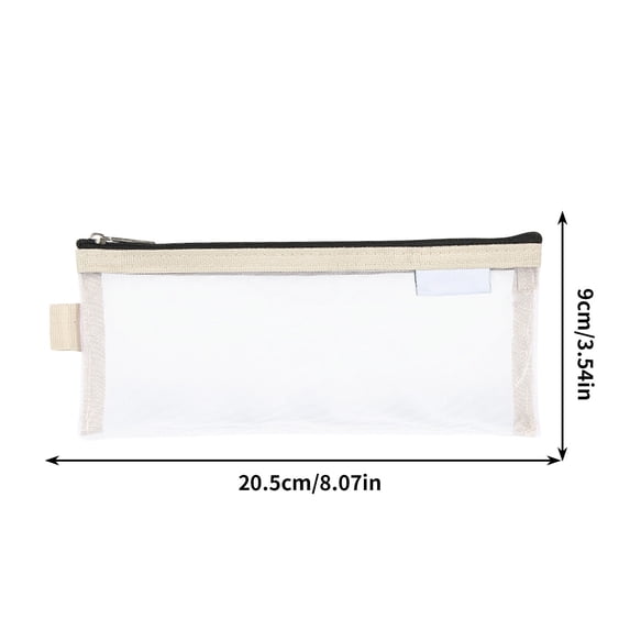 Clear Mesh Pencil Pouch, Transparent Large Capacity Pen Case, Simple ...