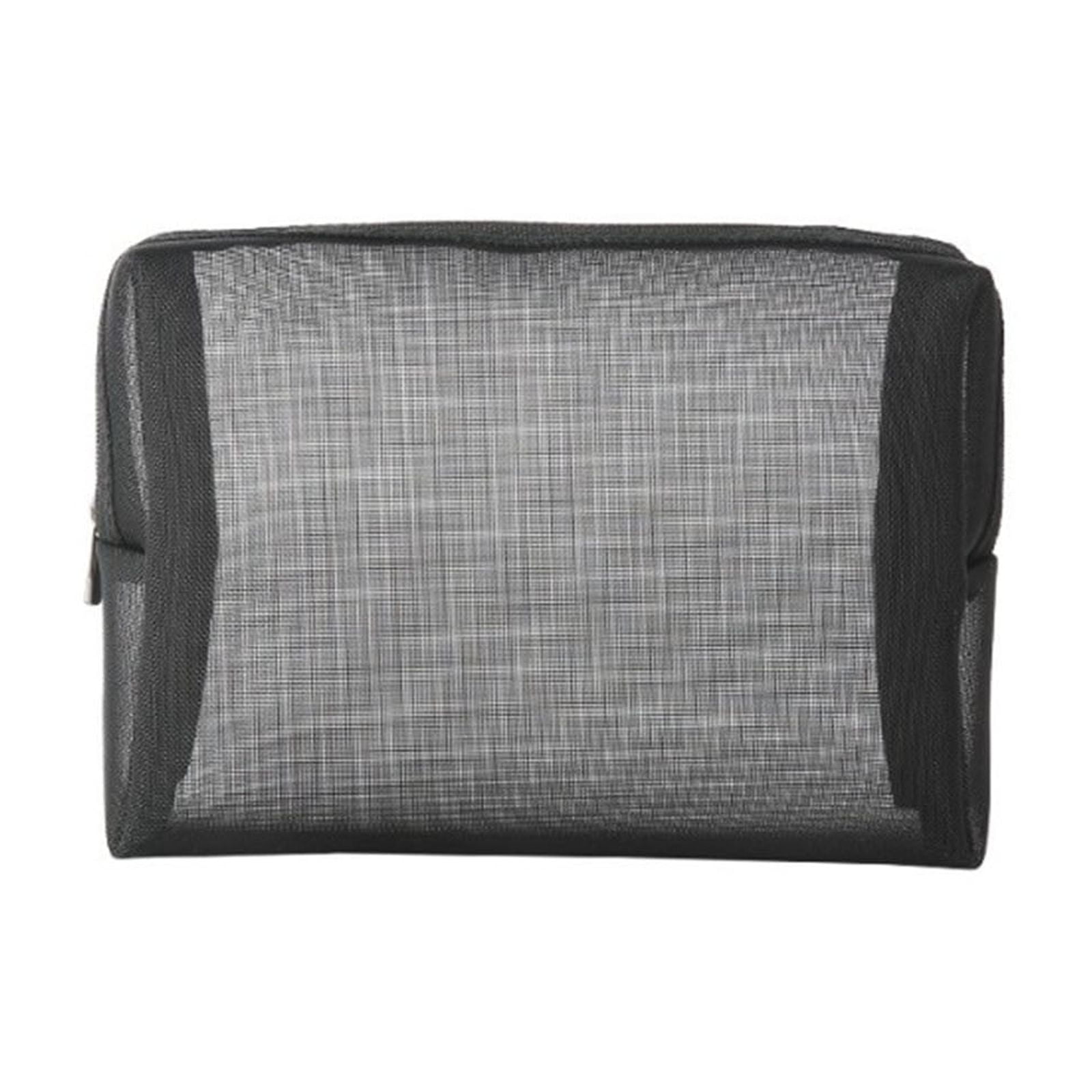 Clear Mesh Toiletry Bag Portable Travel Organizer Multipurpose Storage ...