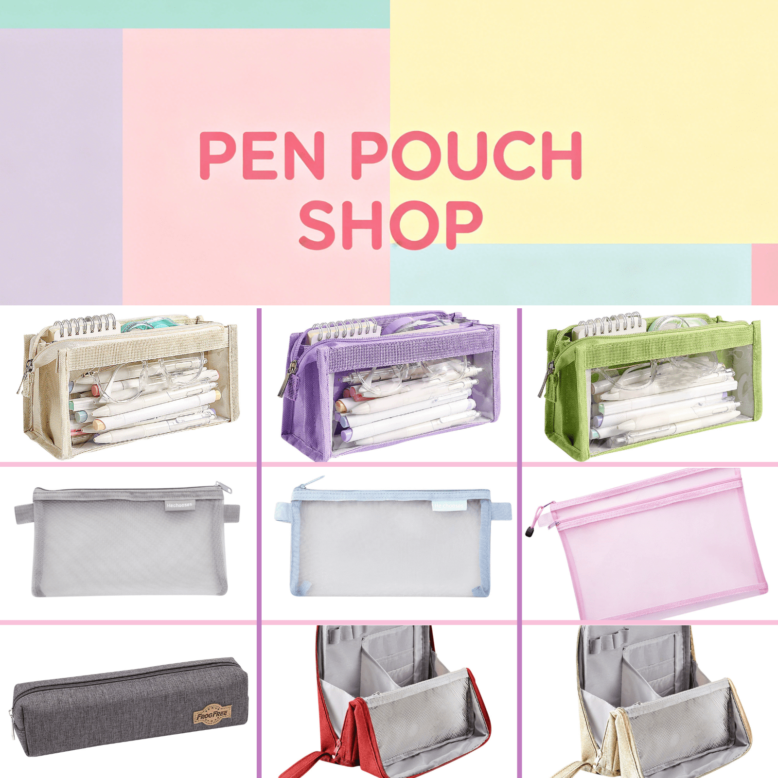 Clear Mesh Zipper Pouch, DIY Makeup Travel Bag and Pencil Case for ...
