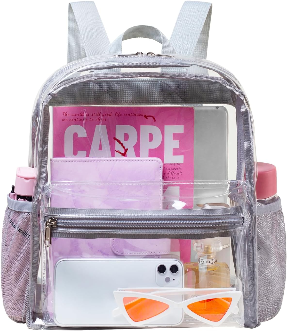 Clear Mini Backpack - Clear Backpack Stadium Approved 12x12x6 Small ...
