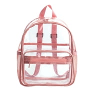 Eastsport Unisex Clear Mini Dome Backpack, Red Trim - Walmart.com