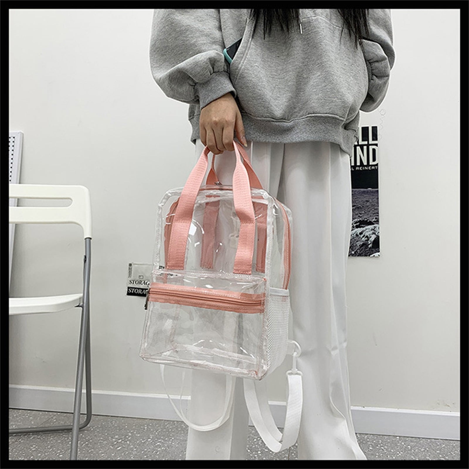 Clear Mini Backpack - Clear Backpack Stadium Approved Small Clear ...