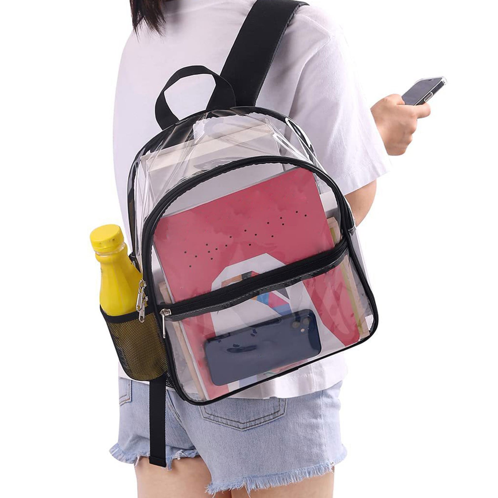 Clear Mini Backpack Stadium Approved Water Proof Transparent Backpack ...