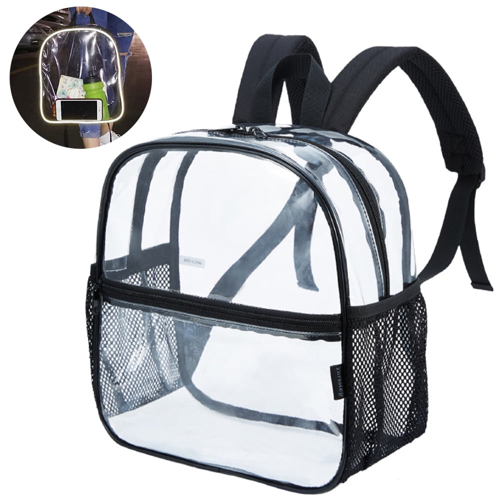 Clear Mini Backpack Stadium Approved, Water proof Transparent Backpack ...