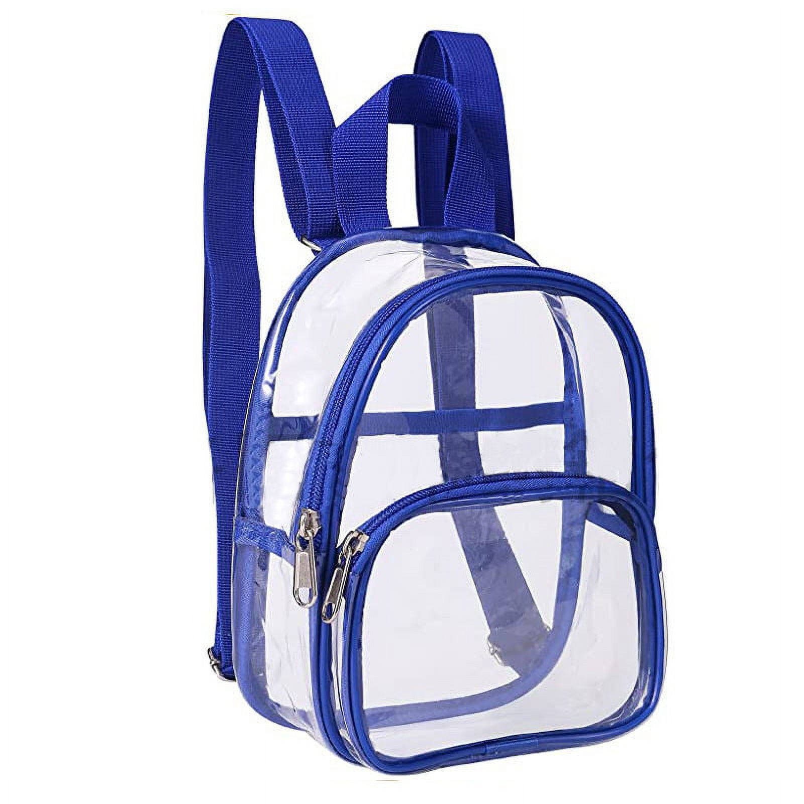 Clear Mini Backpack Stadium Transparent Small See Through Bag with ...