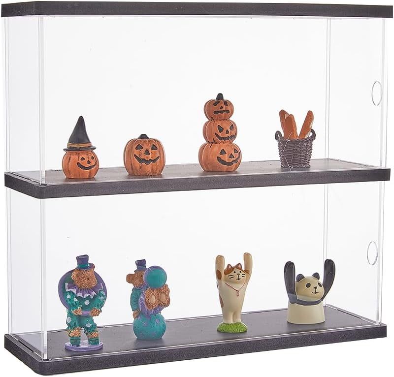 Clear Minifigures Display Case Acrylic Display Case with Black Base 2 ...