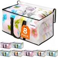 Clear Moving Bags Heavy Duty 8 Pack, Storage Bags with Zipper, Extra ...