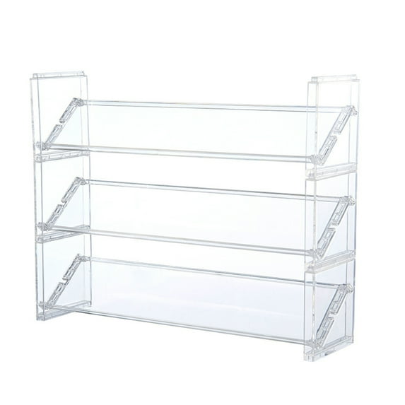 Clear Multitier Display Storage Shelf for Cosmetics Easy Cleaning ...