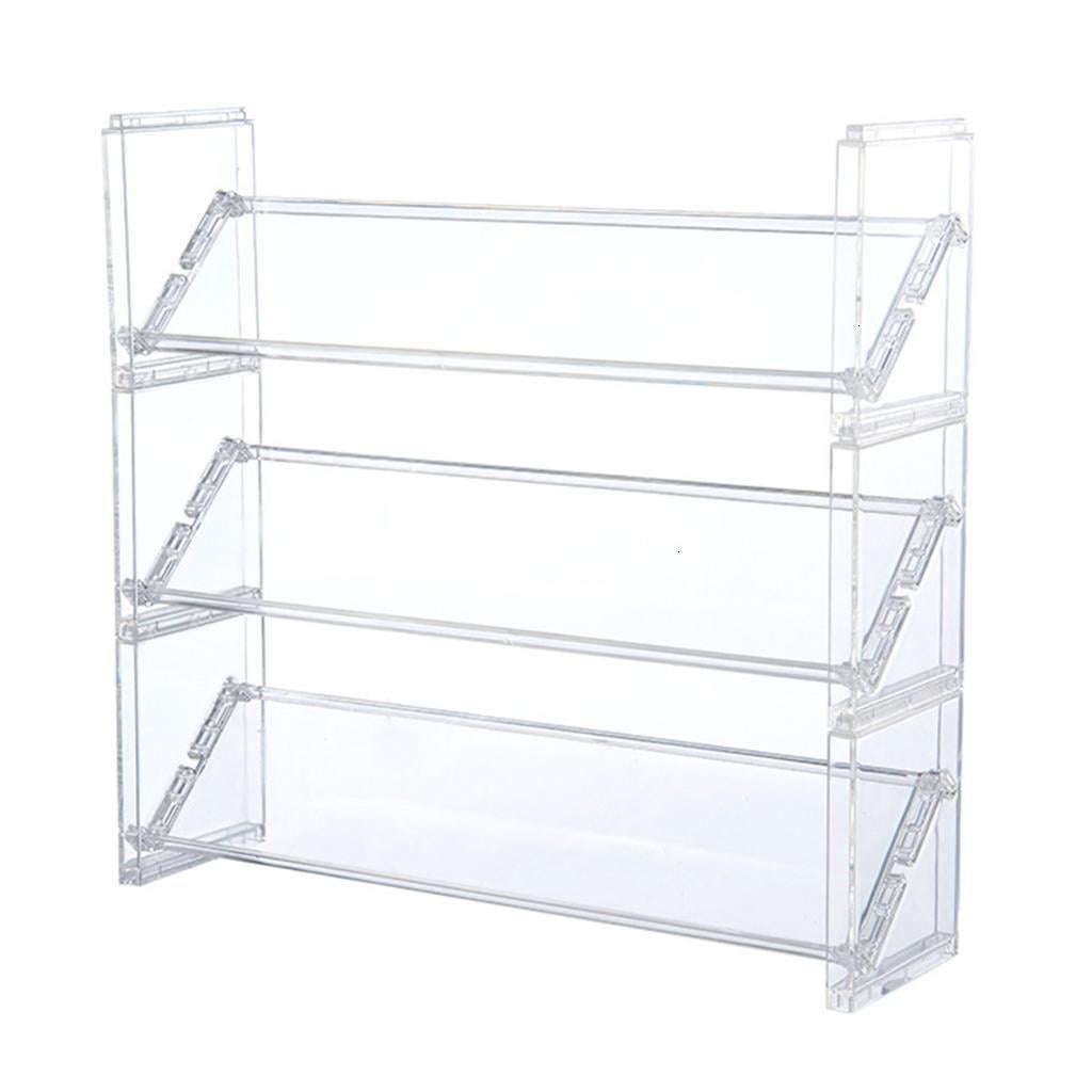 Clear Multitier Display Storage Shelf for Cosmetics Easy Cleaning ...