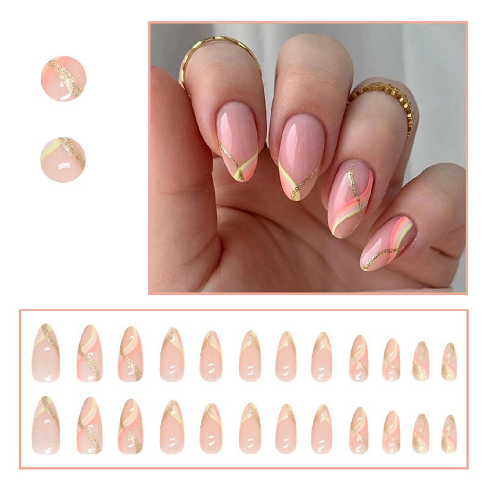 Clear Nail Tips Large Nails Finger Gel X Nail Tips Full Cover Acrylic ...