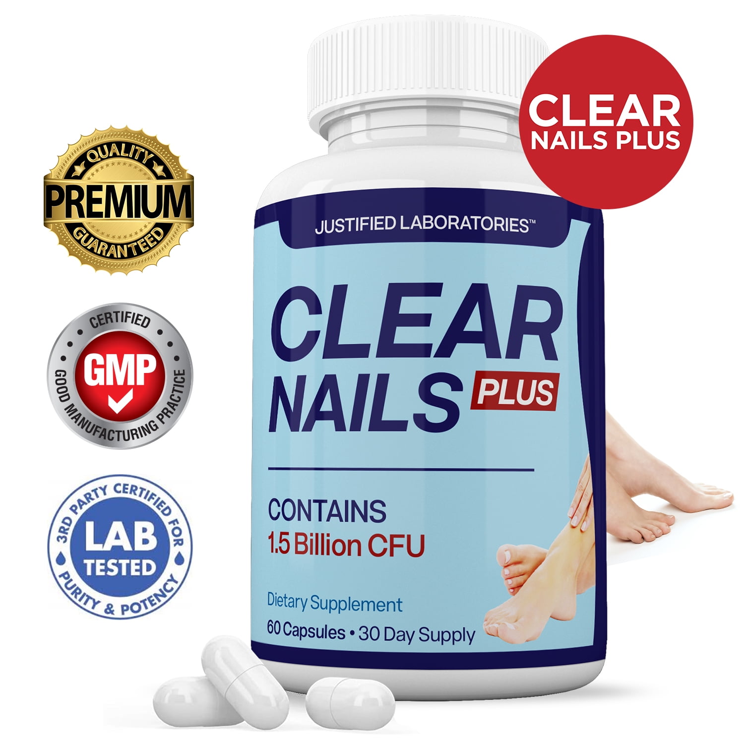 Clear Nails 1.5 Billion CFU Probiotic Nail Support 60 Capsules ...
