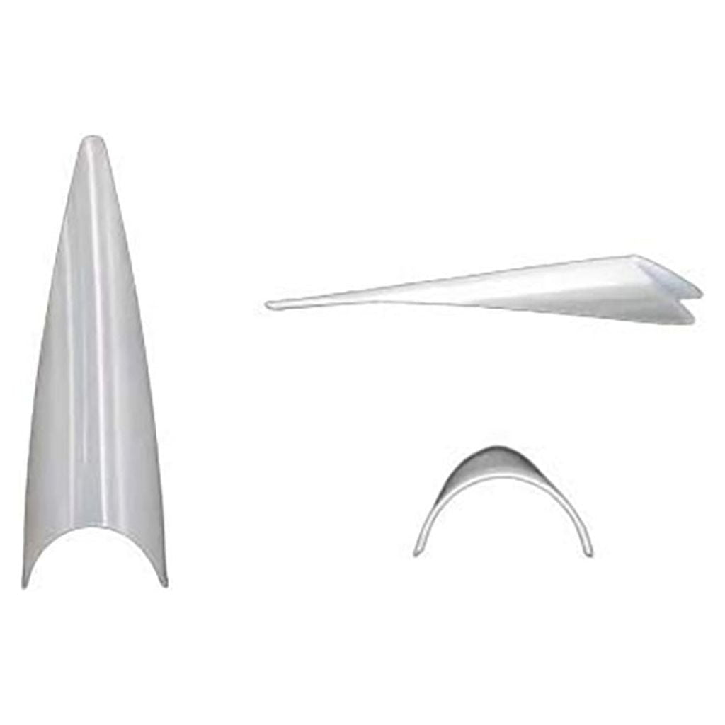 Clear Nails Tips Coffin Shape Short Linoleum Nails 11/16 Nail Display ...