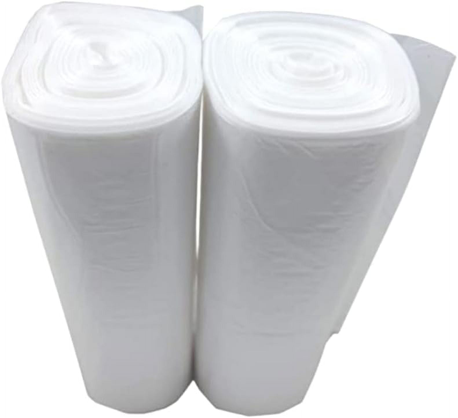Clear (Natural Color) HDPE Coreless Trash Liners - 38" x 60" - 200 Bags ...