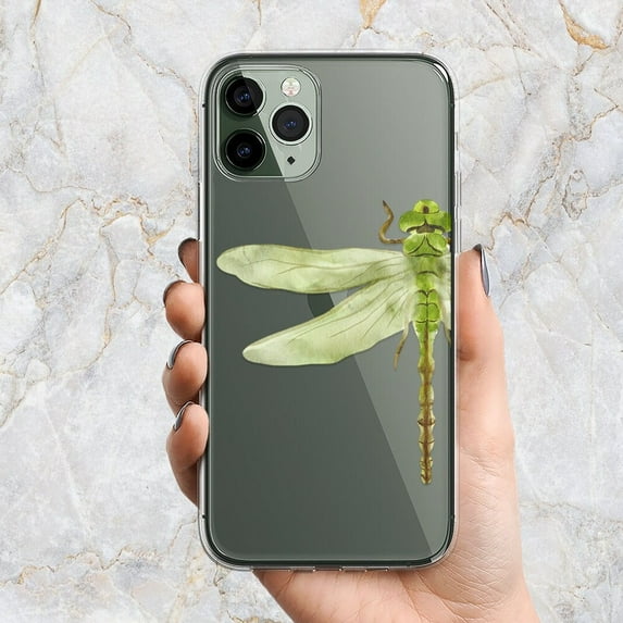 Clear Nature Dragonfly Spring Insect Phone Case for 17 16 15 14 13 12 ...