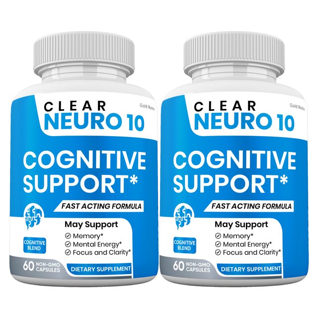 Gold Nutra Clear Neuro 10 Cognitive Support, Improve Memory, Focus ...