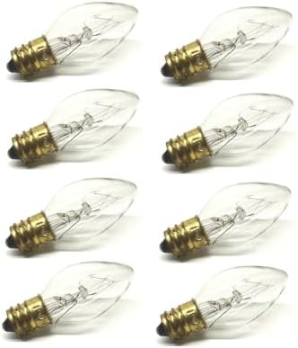 Clear Night Light Bulb Replacement Bulbs 5W 120V - 8 CT$$Tools ...