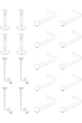 Nose Piercing Retainer Clear