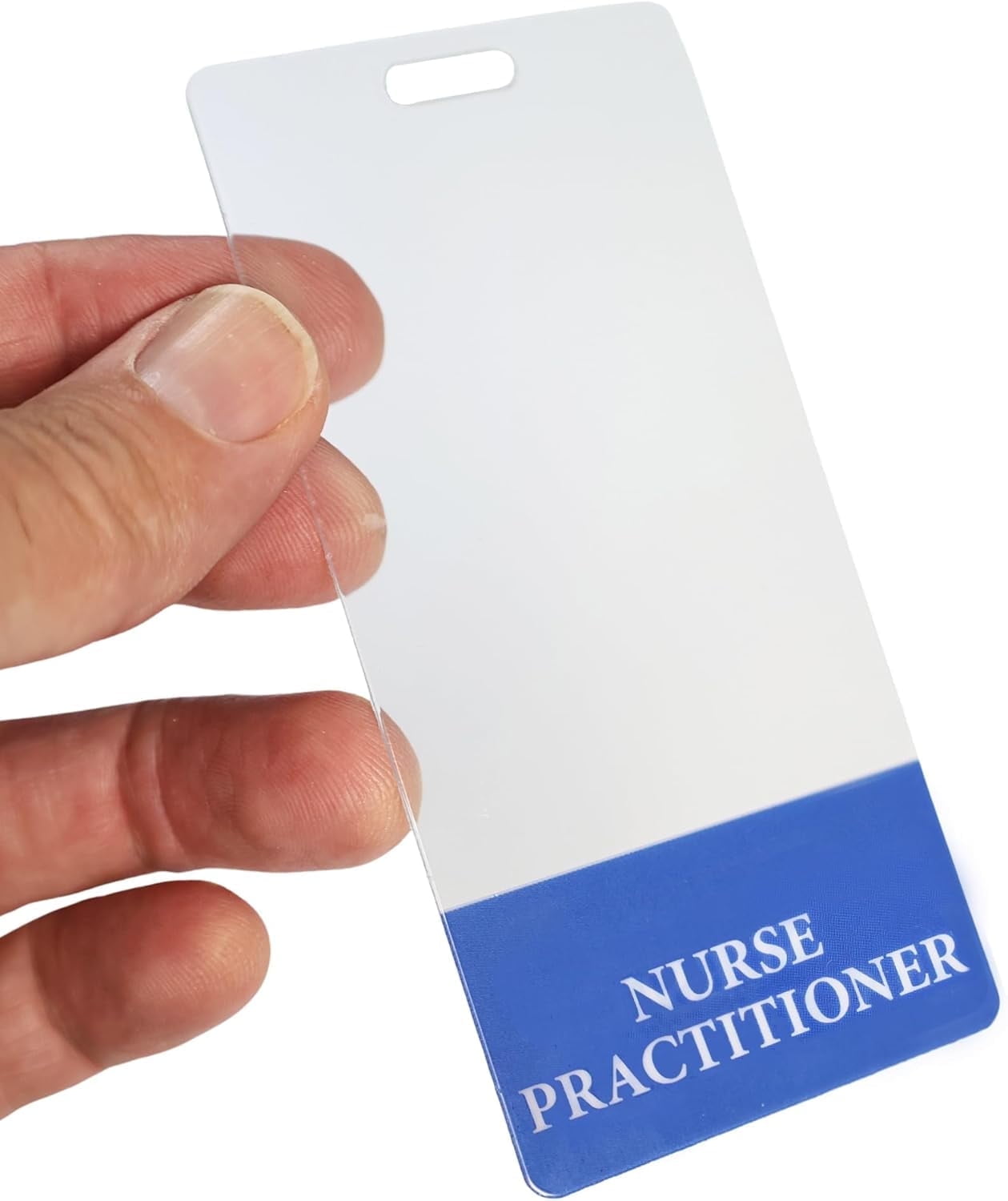 Clear Nurse Practitioner Badge Buddy Vertical - Hospital & Nurse ID ...