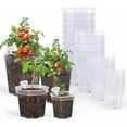 Clear Nursery Pots for Plants,3/4/5/6.7 Inch Plant Pot for Planting ...