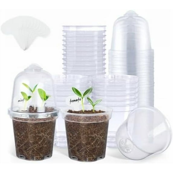 Clear Nursery Pots for Plants,3 Inch Plant Pot for Planting with ...