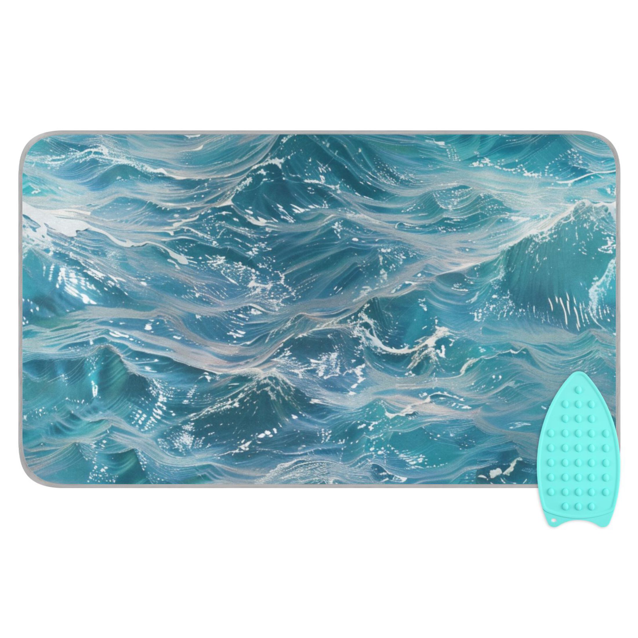 Clear Ocean Wave Ironing Mat Blanket Portable Travel Ironing Pad Heat ...