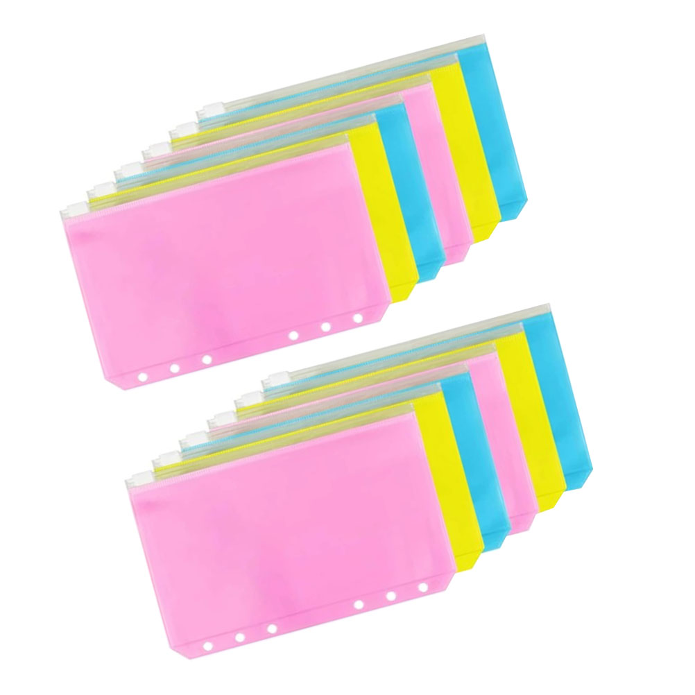 OHOIOLLA Rectangular Binder Pockets Yellow for Notepad 12Pcs 6.7X4.1X0 ...