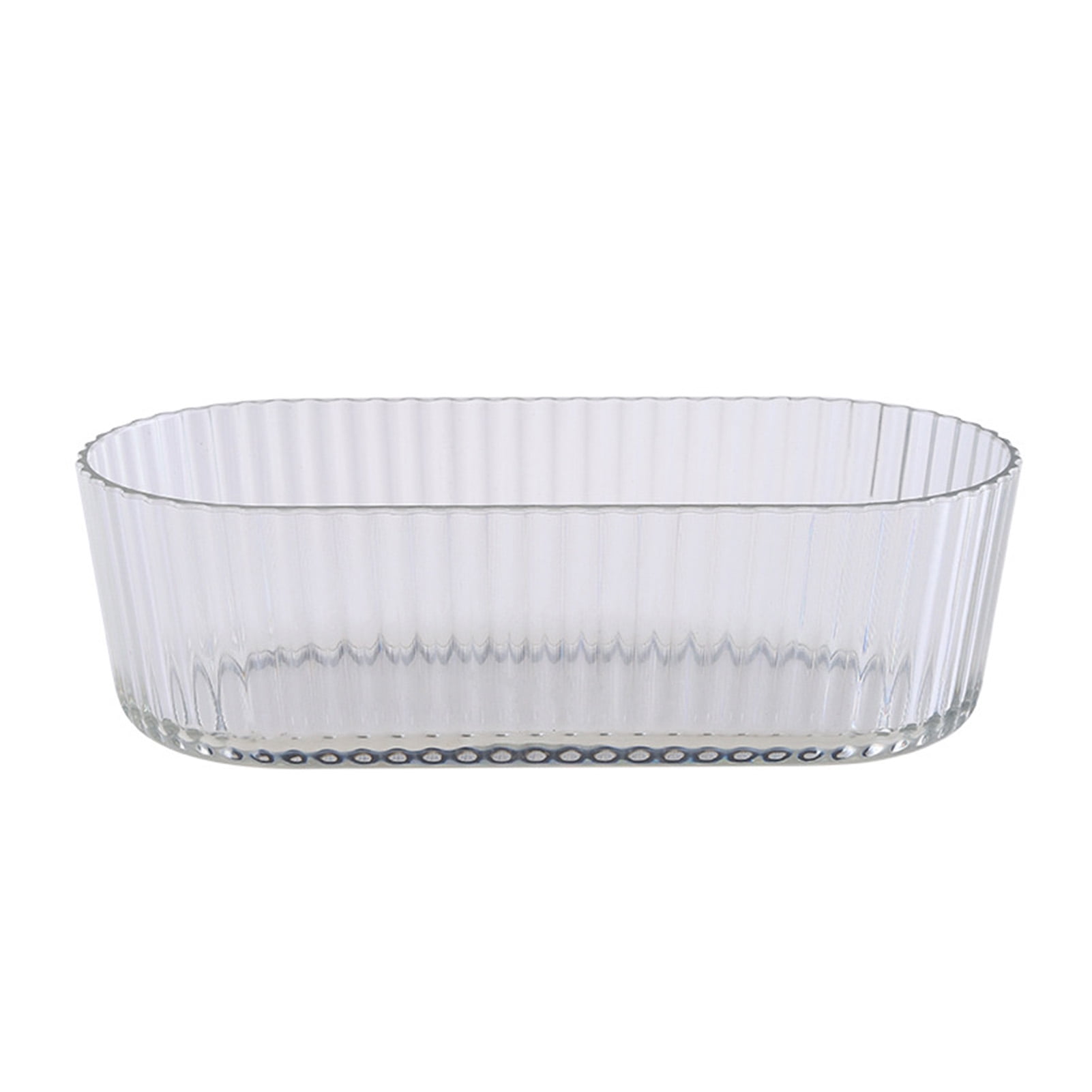 Clear Oval Serving Bowl for Home, PET Reusable Snacks Bowl for Cereal ...
