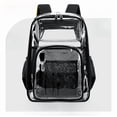 Clear PVC Backpack Large Capacity Transparent School Backpack with ...
