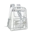 Clear PVC Backpack Transparent Large Capacity Daypack with Front Pocket ...