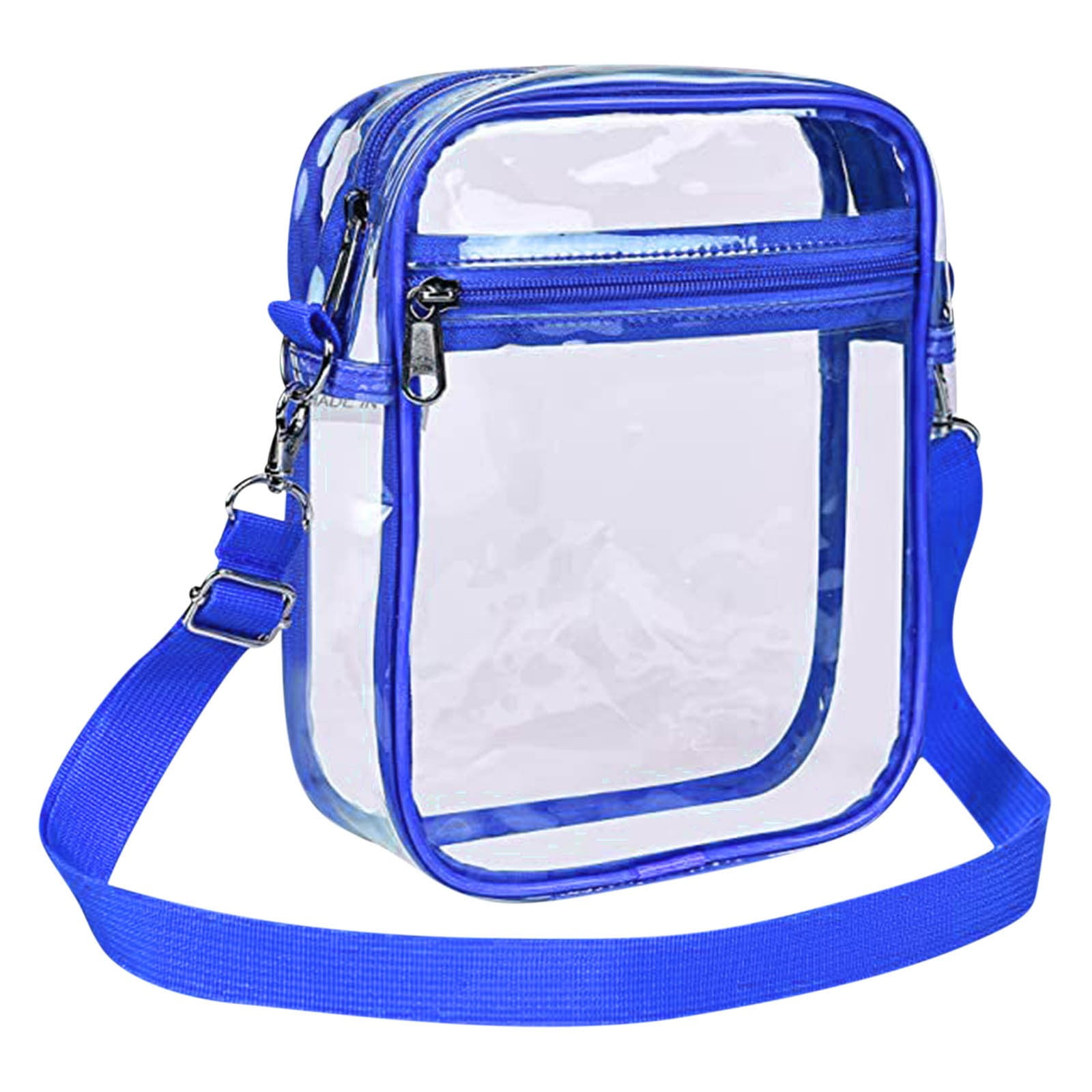 Clear PVC Bag Stadium Approved, Clear Purses with Front Pocket for ...