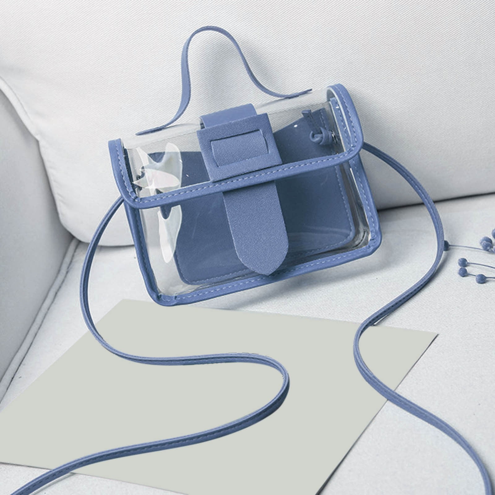 Clear PVC Crossbody Purse Bag for Women and Men, Stadium Approved ...