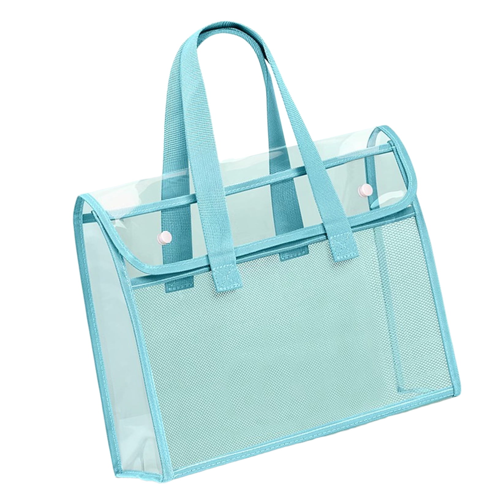 Clear PVC Document Carrying Case Water Resistant Portable File ...