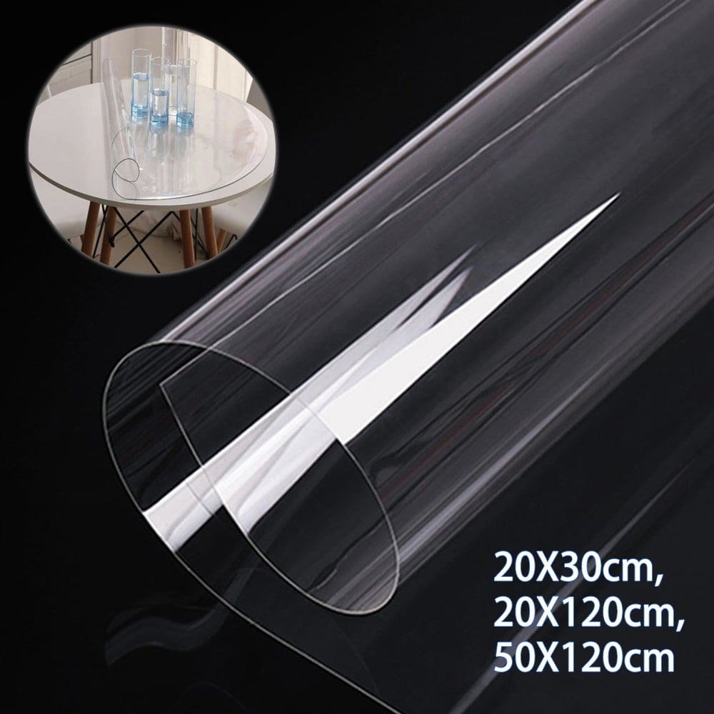 Clear PVC Film Fabric Ultra-Transparent Crystal Soft Glass Tablecloth ...