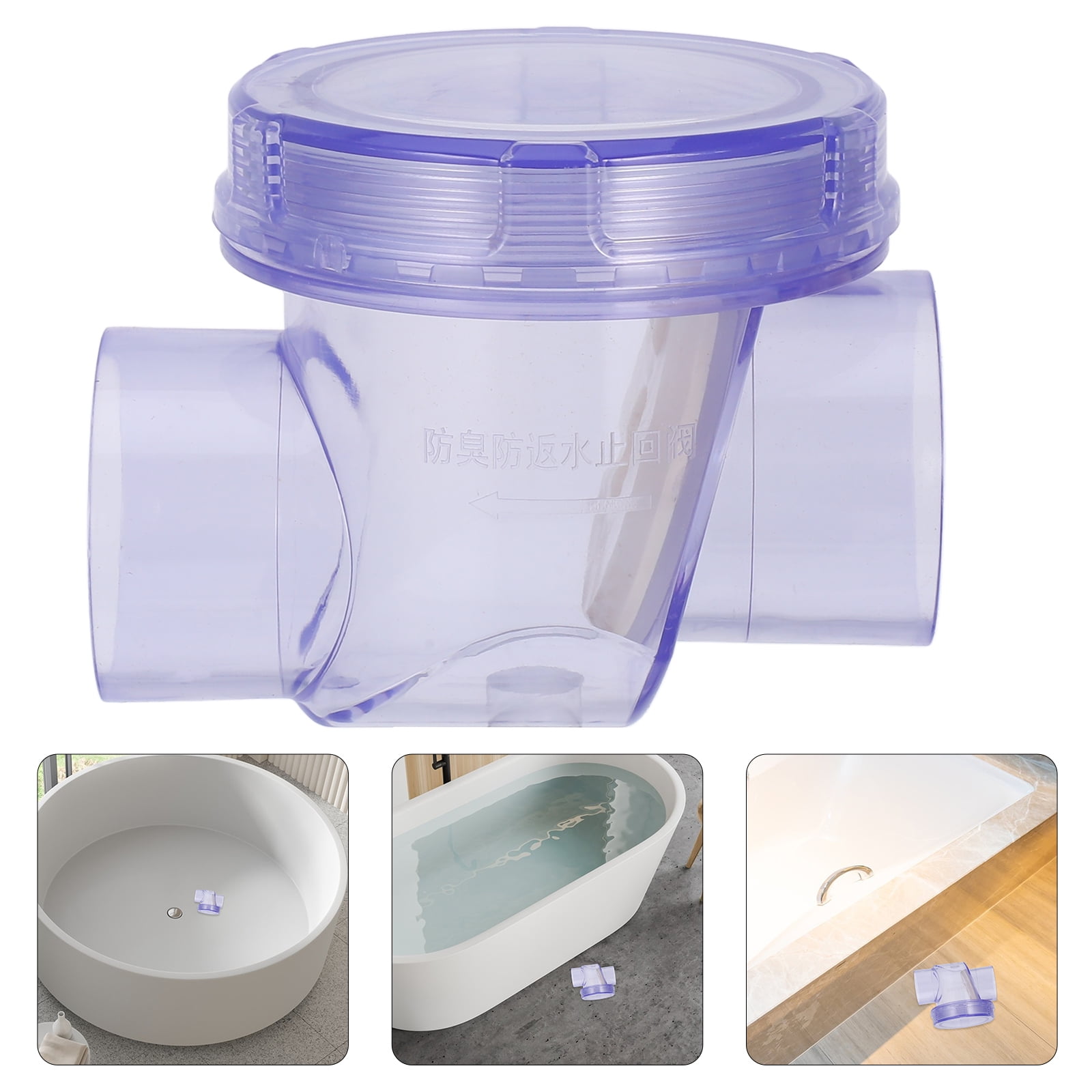 Clear PVC Inline Check Valve Non Return Valve for Plumbing Systems ...