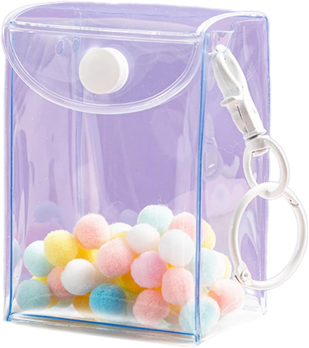 Clear PVC Keychain Bag Display Case Fashionable Key Pendant PVC for Toy ...