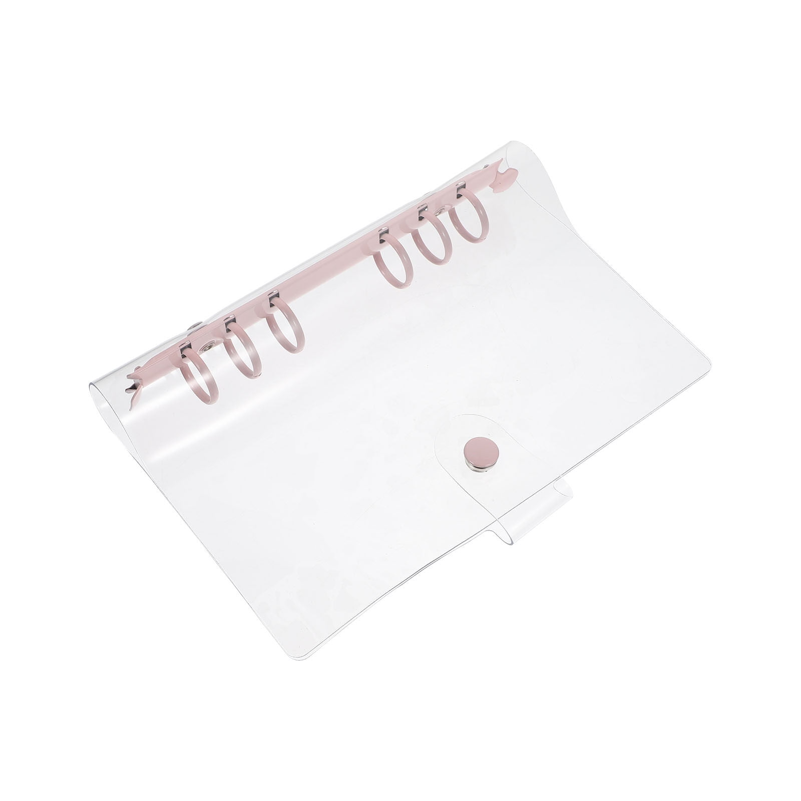 Clear PVC Notebook Folder Clipboard Pink Budget Binder Table Cover ...