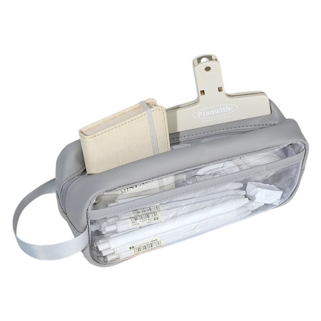 Water Resistant Clear Pen Bag Light Weight Pencil Case Portable Pen ...