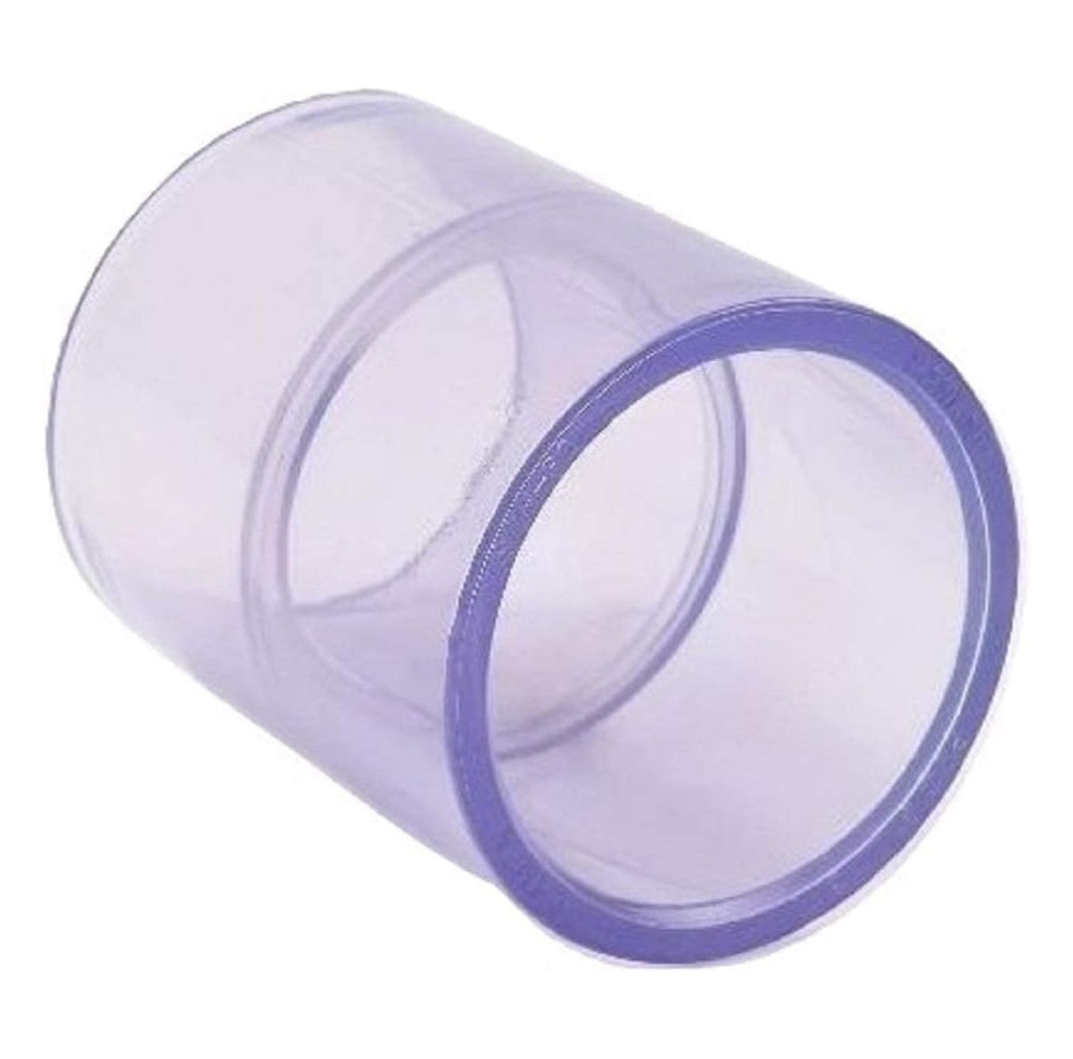 Clear PVC Pipe Fitting (bluish tint): Coupling, Schedule 40/80, 2 1/2 ...